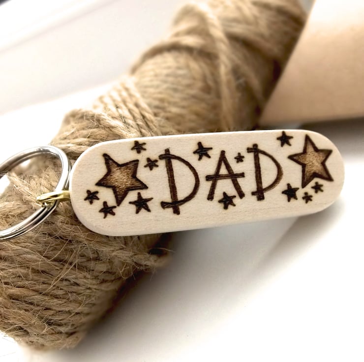 Gift for Dad, Hand Burned Pyrography Wooden Sta... - Folksy