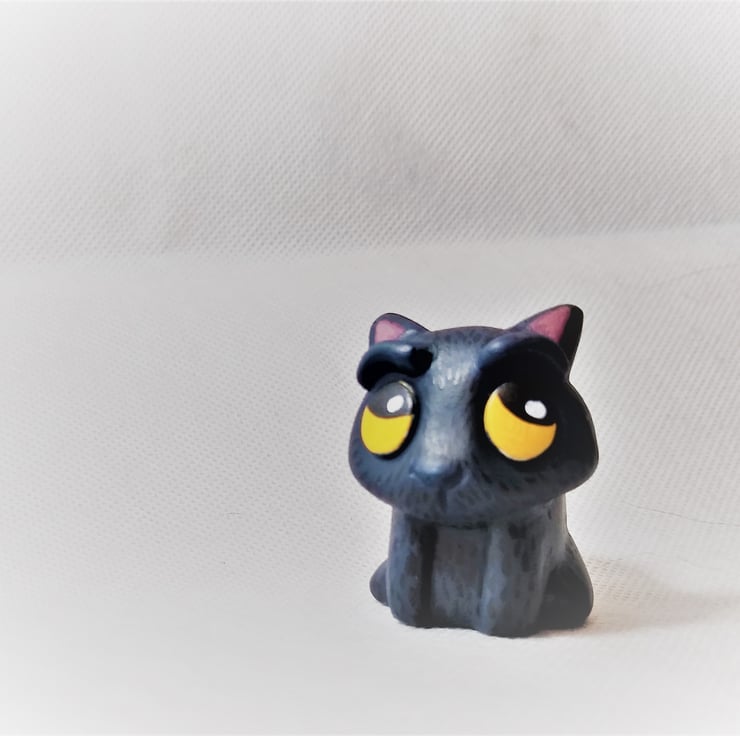Errol. A cute hand painted resin cat figure Cat... - Folksy