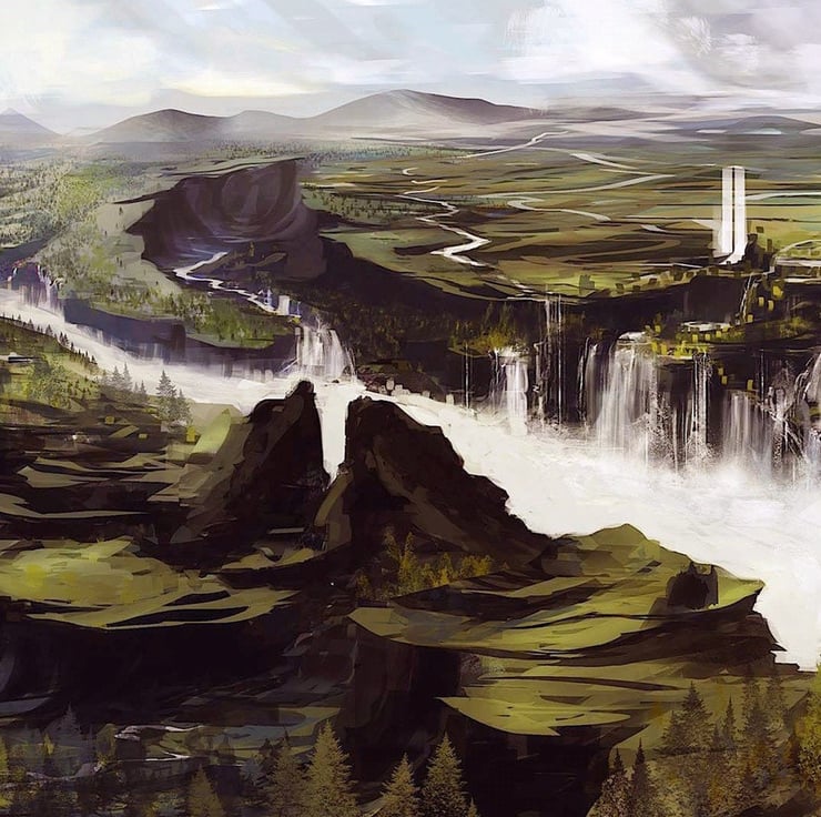 ANDUIN RIVER painting: Tolkien’s Middle Earth I... - Folksy