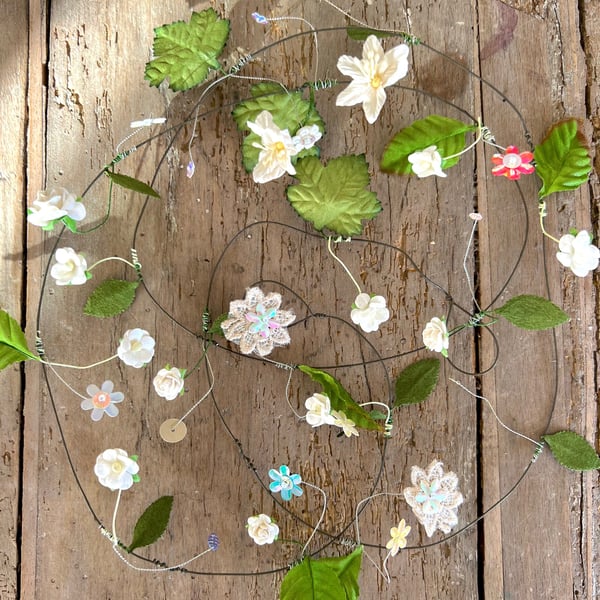 Ivory White Blooms Garland or Wedding Decoration - Folksy