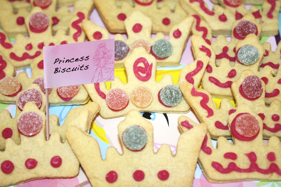Princess Food Flags - Folksy