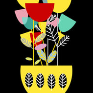 1950s POTPLANT - Folksy
