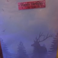 Happy Birthday Stag Card - Folksy