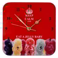 19cm square Wall Clock - Jelly Babies - from or... - Folksy