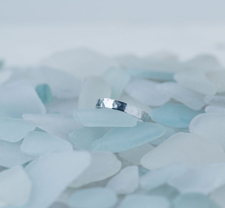 Eco silver Ripples Ring - Folksy