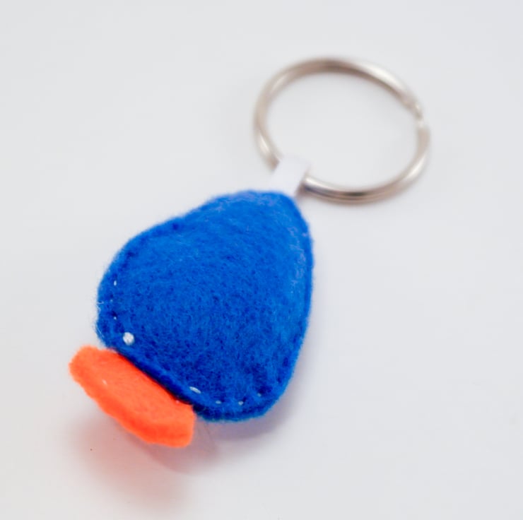 Felt Key Ring - Handmade Penguin Keyring - Hand... - Folksy