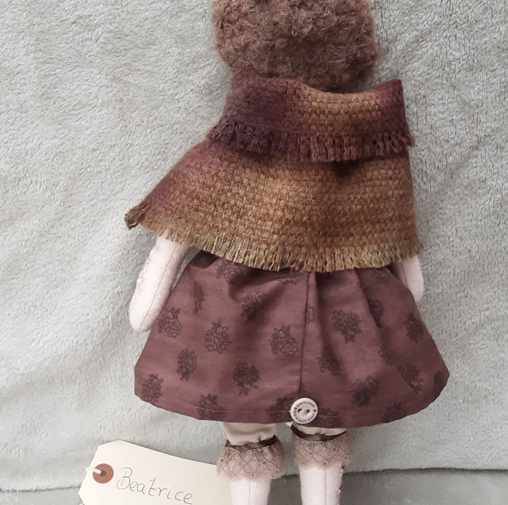Hand Embroidered Victorian doll, a heritage sty... - Folksy
