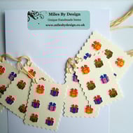 Present Detail Gift Tags (Pack Of Six) - Folksy