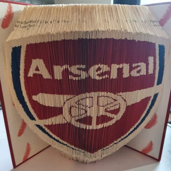 Football logo Book Fold - Folksy