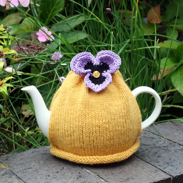 Pansy Tea Cosy - Folksy