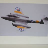 Photograph of a Meteor Jet Aircraft. - Folksy