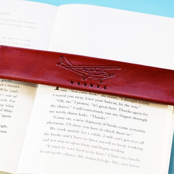 Personalised Hand-Carved Cessna Plane Leather B... - Folksy