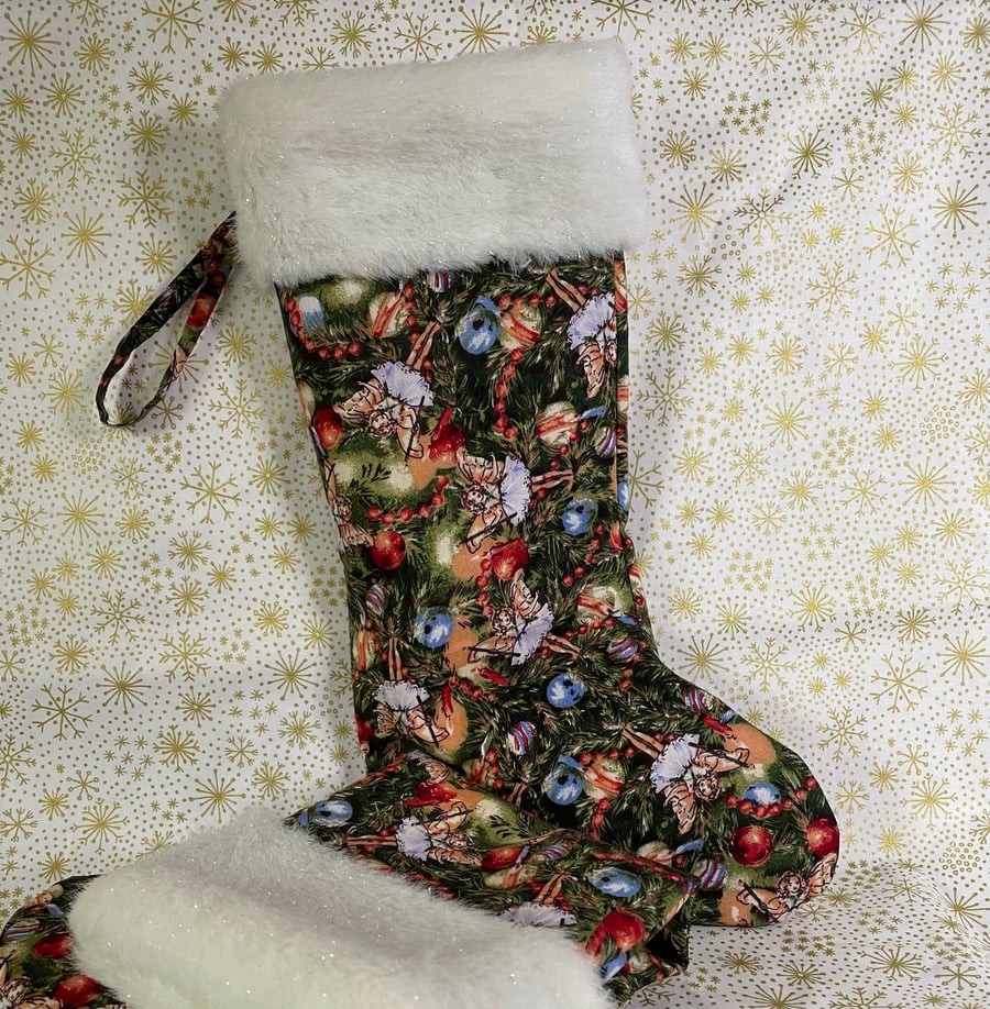 Christmas Fairy Stocking - Folksy