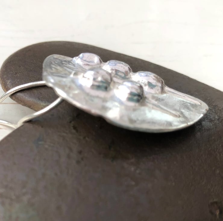 Sterling Silver Seed Pod Pendant. - Folksy