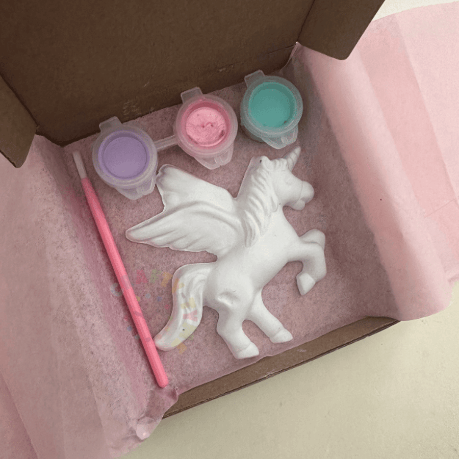 Unicorn Fairy Craft Box, Paint Kit, Gift, Decor... - Folksy