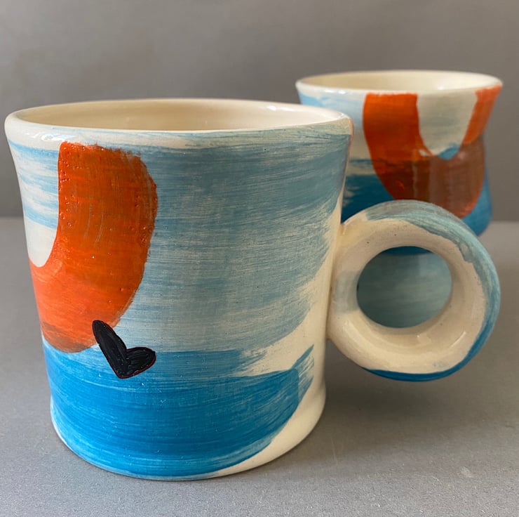 Abstract ceramic set - Folksy