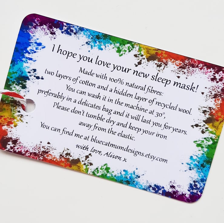 Flamingo Sleep Mask, Adjustable, made with all ... - Folksy