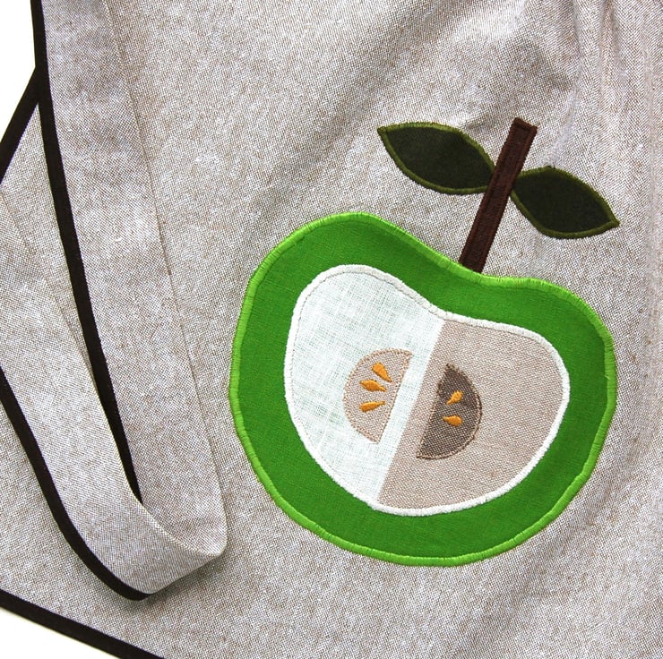 Green Apple Apron - Folksy