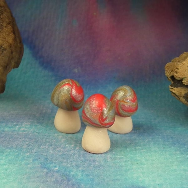 Trio of Toadstools ... Magic! OOAK Sculpt by ar... - Folksy