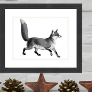 FOX IN VINTAGE STYLE PRINT - Folksy