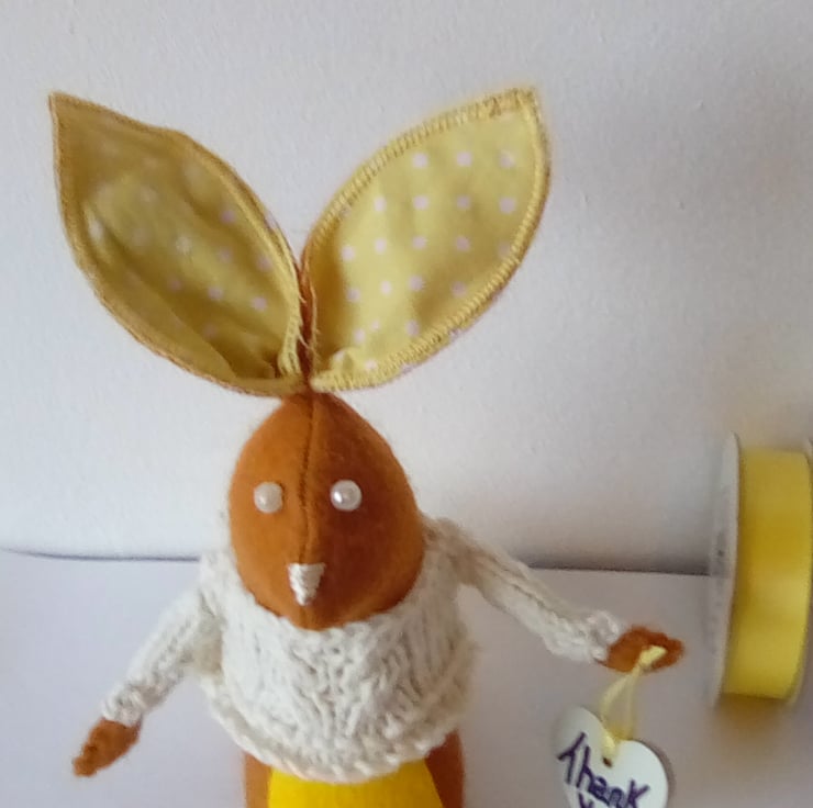 Felt Rabbit, Rabbit Gift, White Rabbit, Mum Gif... - Folksy