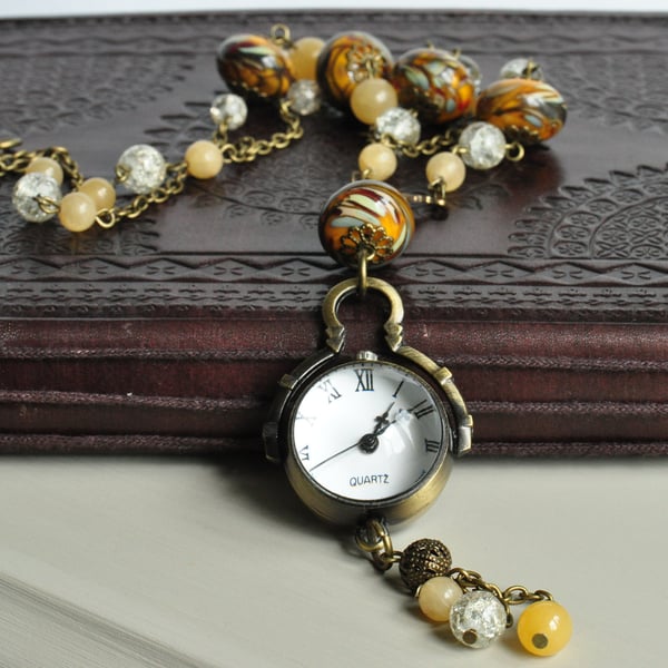 Zest for Life Lampwork & Gemstone Pocket Wa... - Folksy