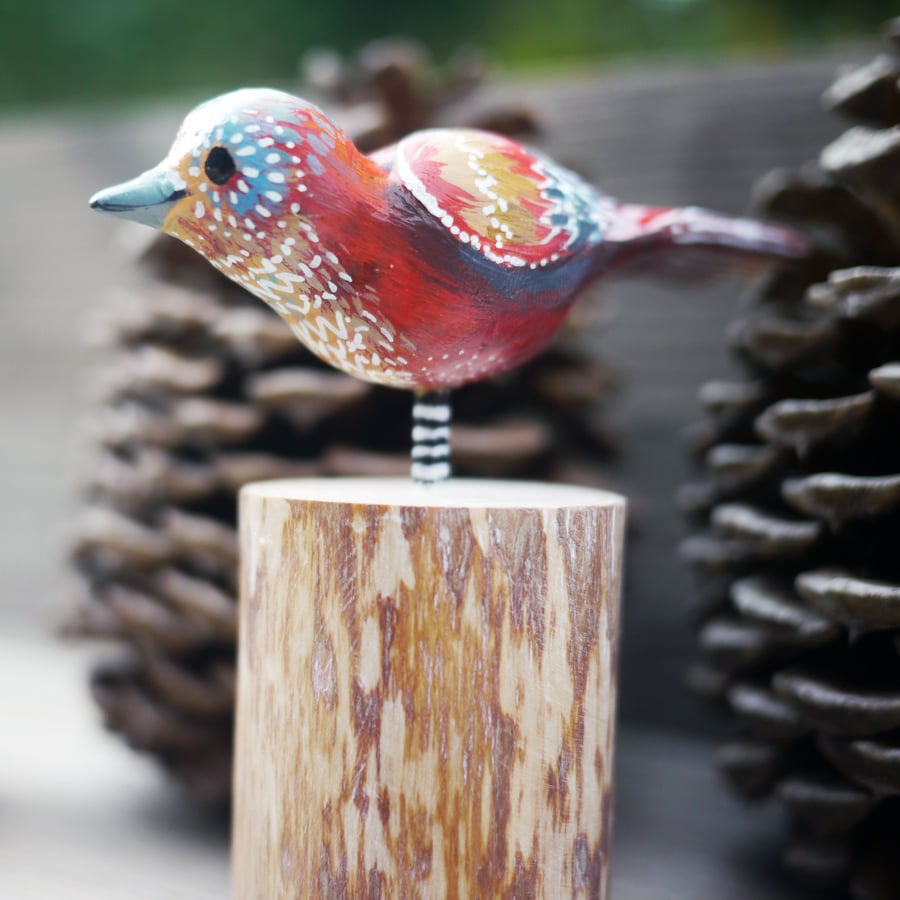 Sculpture of Imaginary Woodland Bird No.2 - Folksy