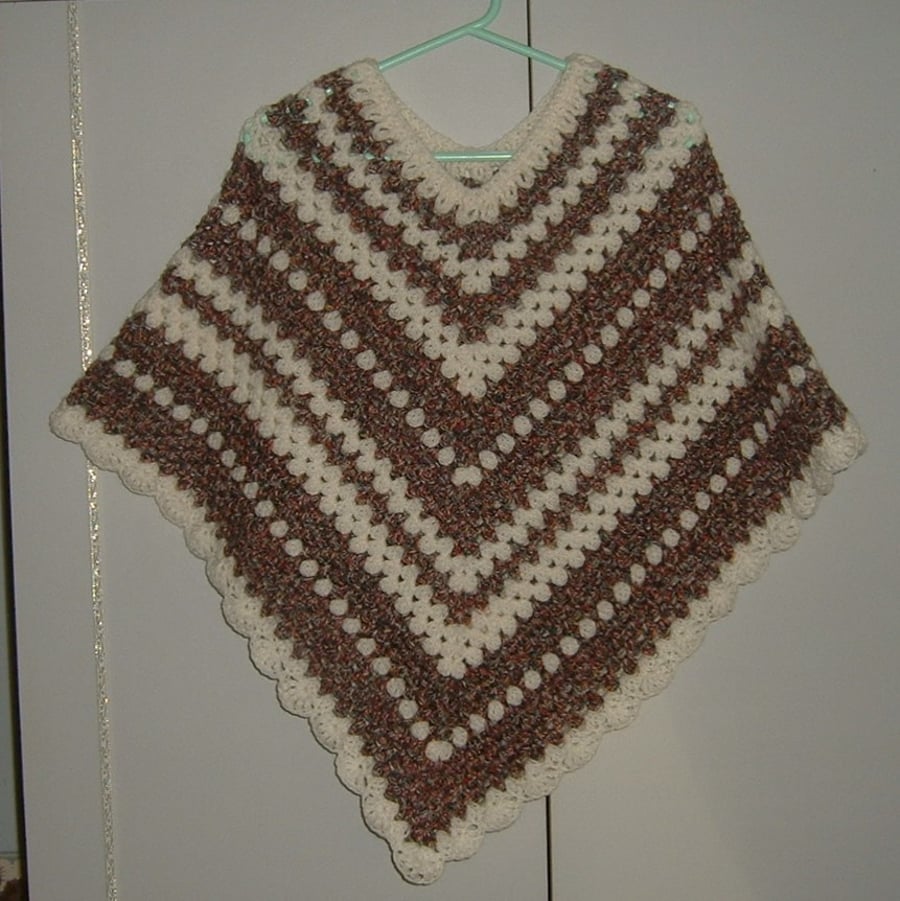 lady's vintage style poncho ref C043 - Folksy
