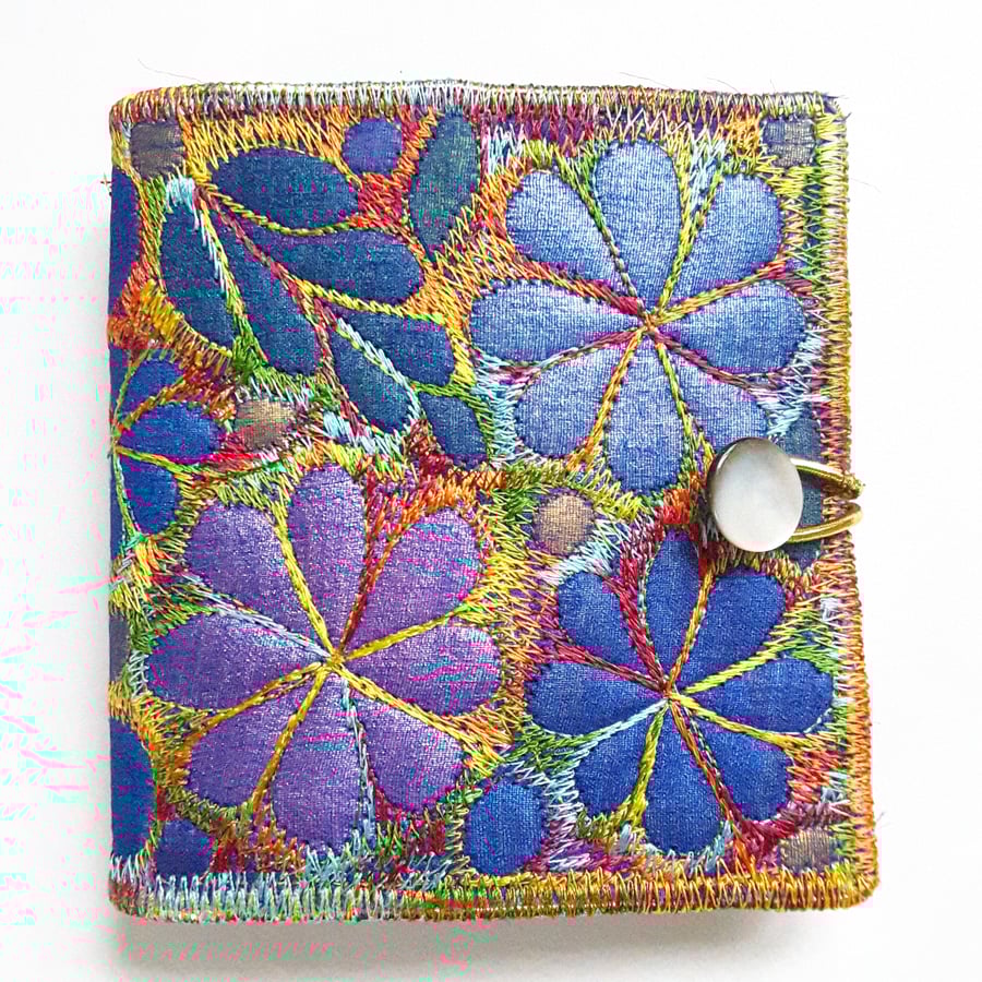 Sewing Needle Case with Free Machine Embroidery... - Folksy