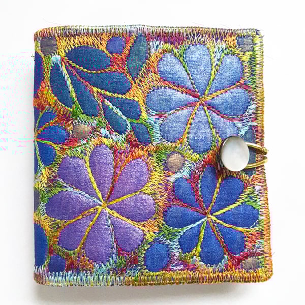Sewing Needle Case with Free Machine Embroidery... - Folksy