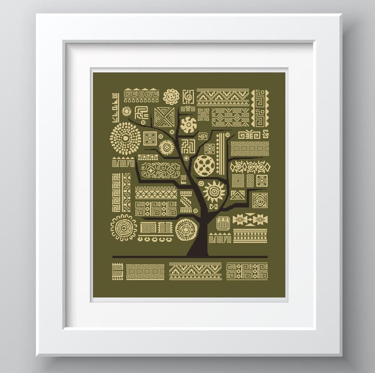 159 - African Aztec Inka Tribal Tree of Life - ... - Folksy
