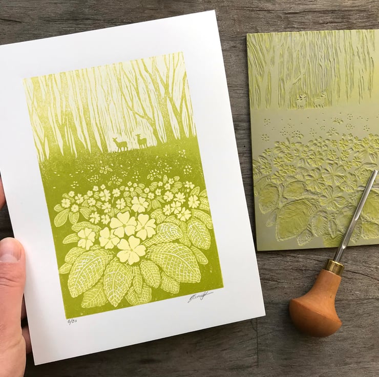 Primrose Deer: Suffolk printmaker Beth Knight. ... - Folksy