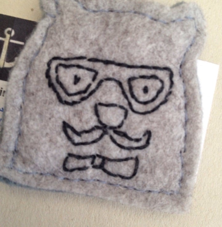 Felt badge - Folksy