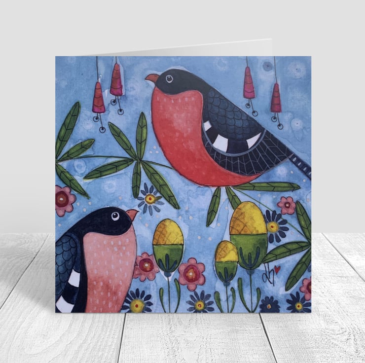 Boxed Greeting Card Set, Colourful Garden Birds... - Folksy