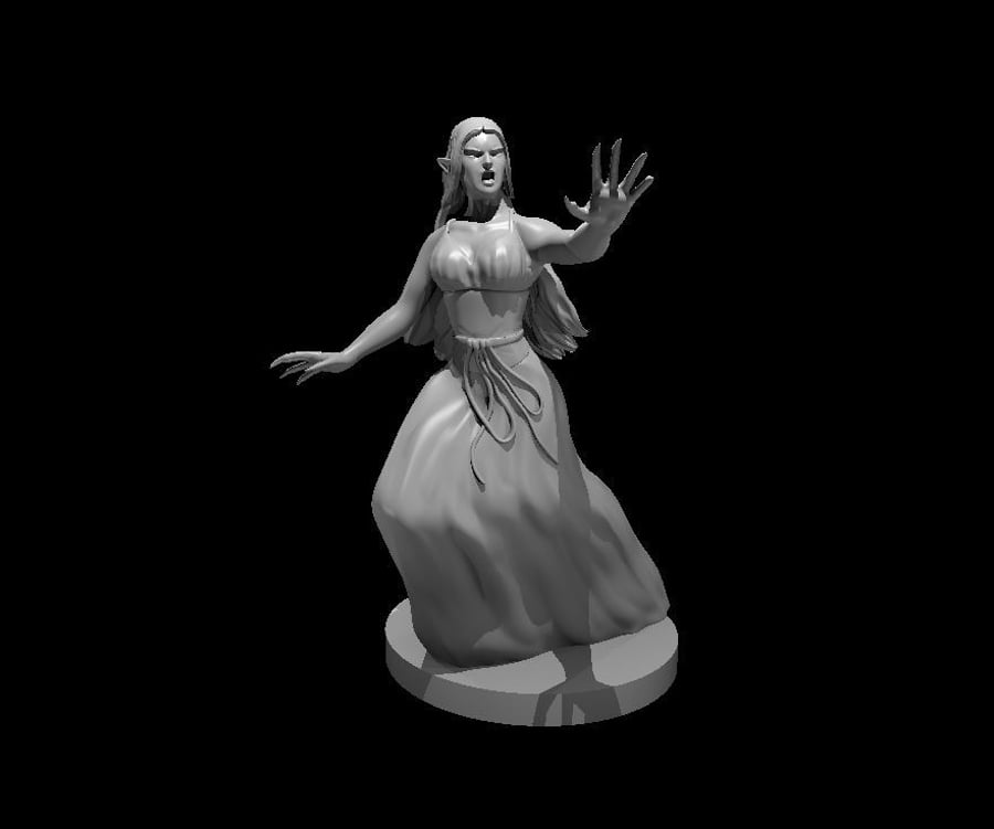 Banshee - 3D Printed Resin DnD Pathfinder Figur... - Folksy