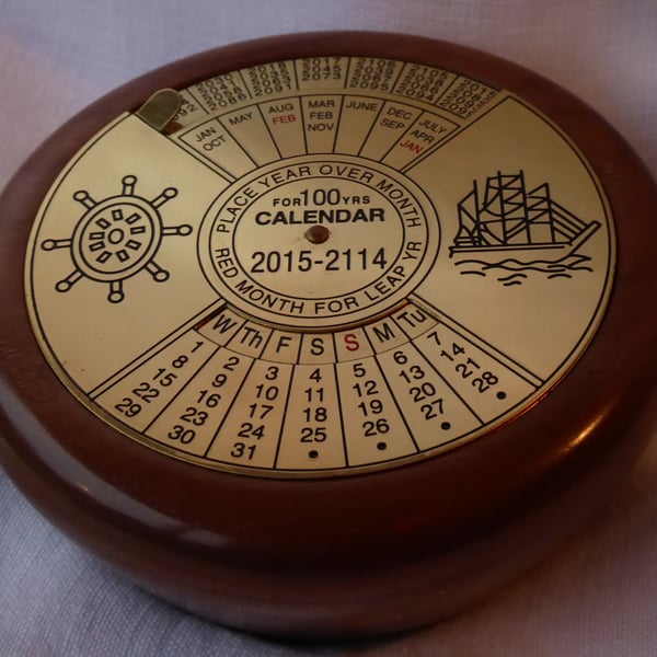 100 Year Calendar - Folksy