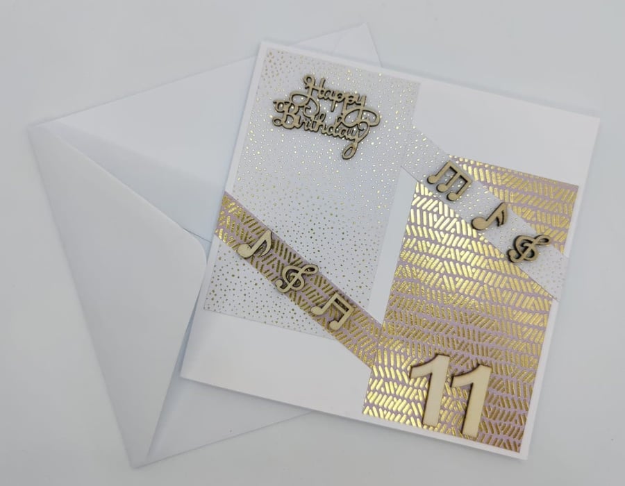 Bespoke 11th Birthday Card - Folksy
