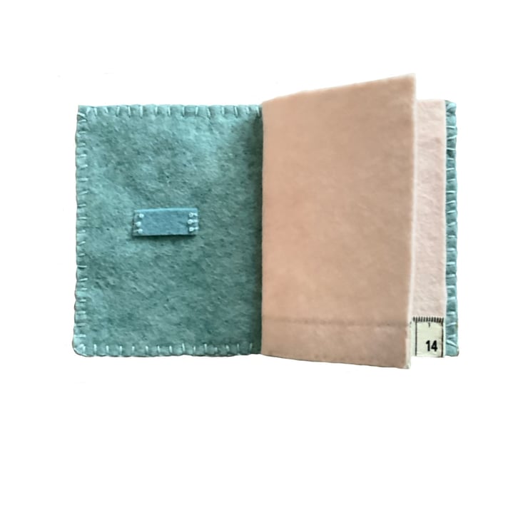 Needle case, hand stitched needle case, embroid... - Folksy