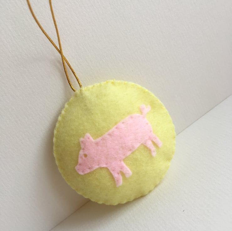 Pig Decoration, Easter, Spring, Tree decoration... - Folksy