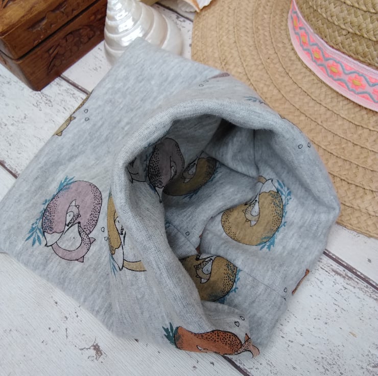 Dog Snood Medium Fox Print - Folksy