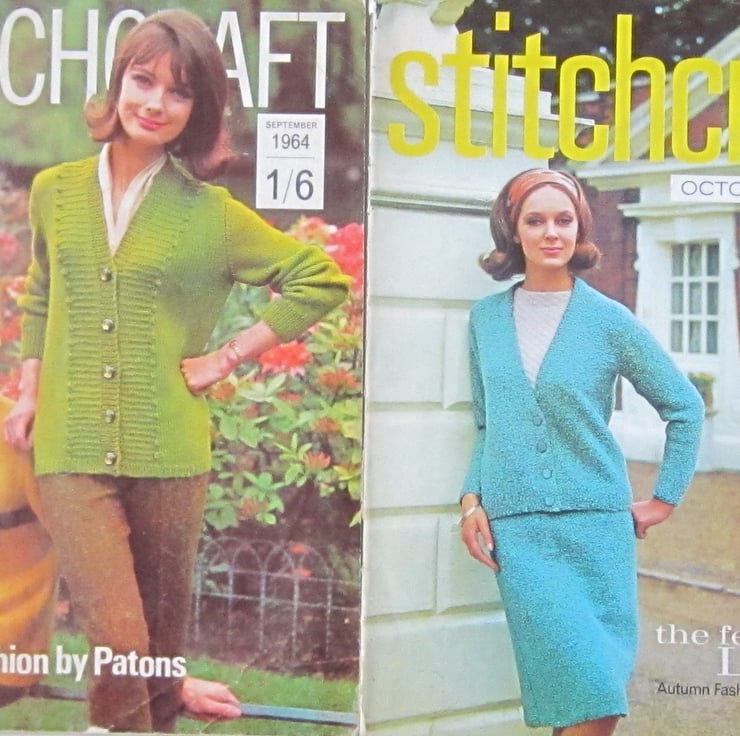 2 Vintage 1960s Stitchcraft Magazines - Folksy