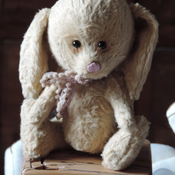 6" Hand Sewn Cute Rabbit. - Folksy
