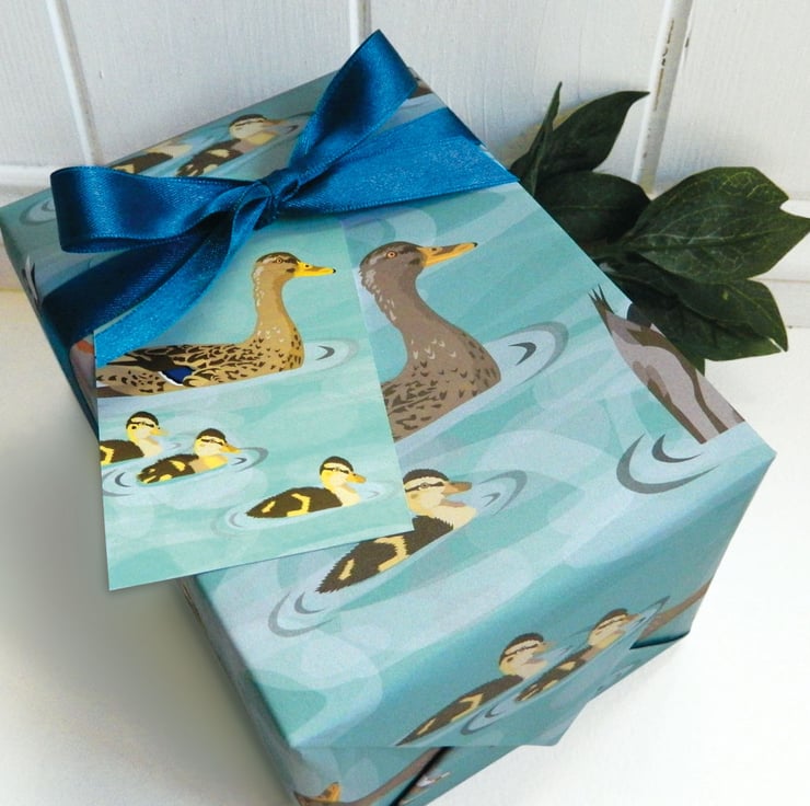 Ducks Gift Wrapping Paper Set - Spring, birthda... - Folksy
