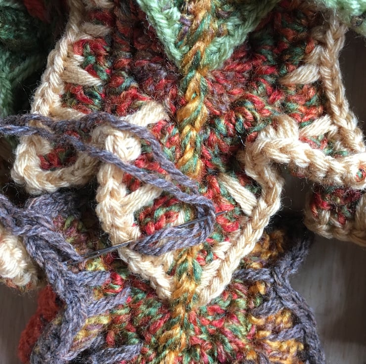 Autumn leaf scarf cosy scarf gift for a friend... - Folksy