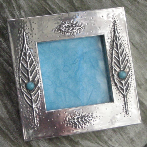 Handmade Silver Pewter Photo Frame - Folksy