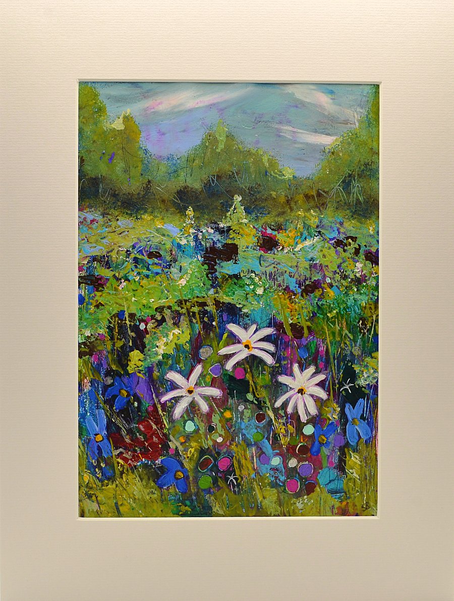 Original Painting of Wild Flowers in a Woodland... - Folksy