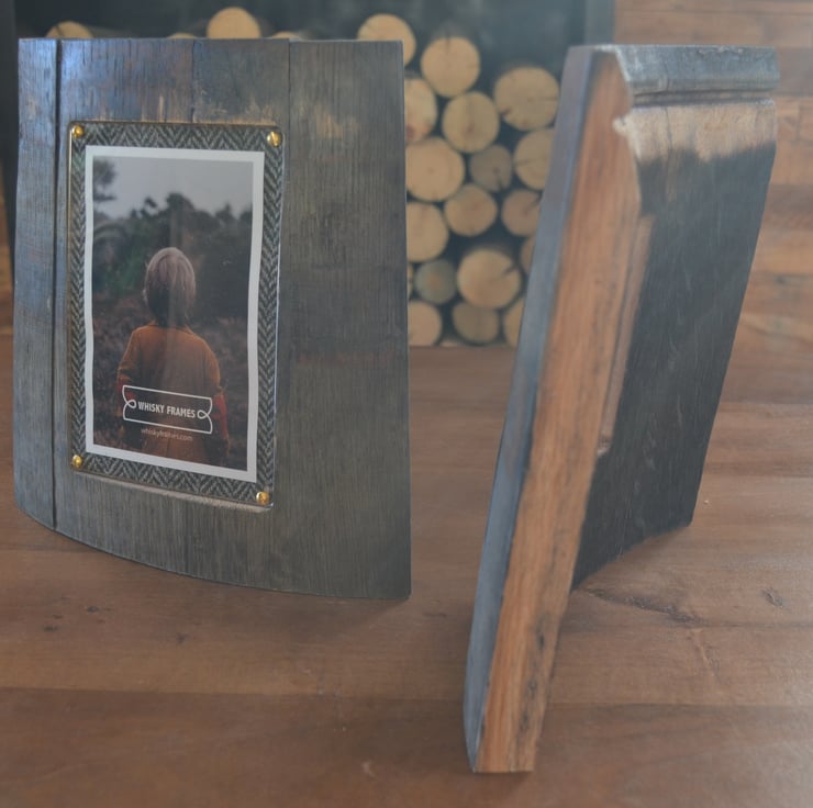 Single Reclaimed Whisky Cask Frame with Harris ... - Folksy