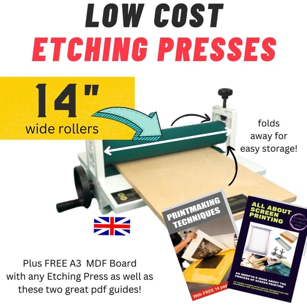 Lino Cut Press, Intaglio, Collograph, Intaglio,... - Folksy