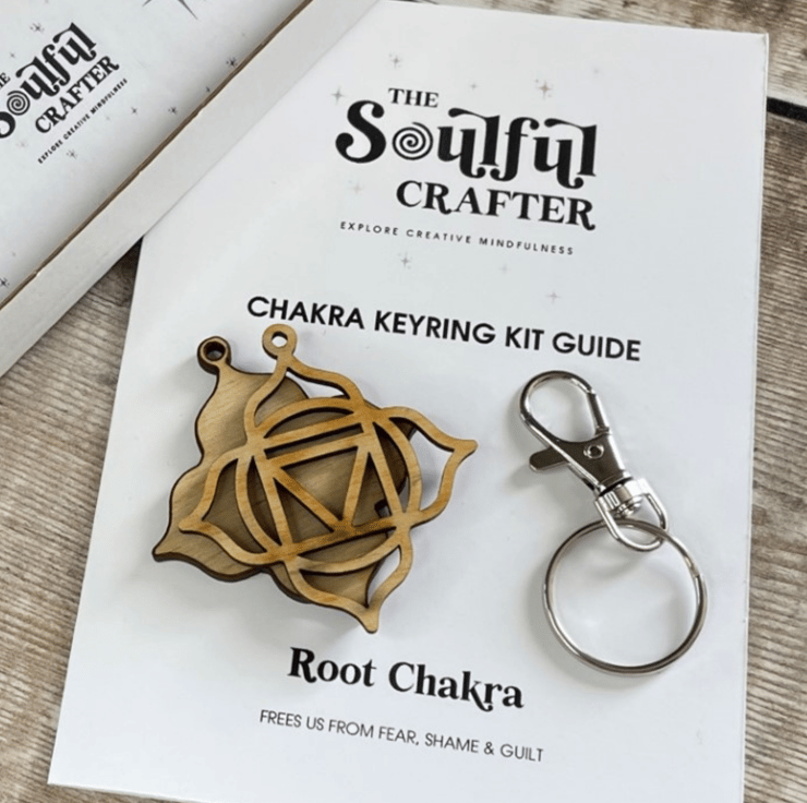 Root Chakra Creative Mindfulness Keyring Craft Kit - Folksy