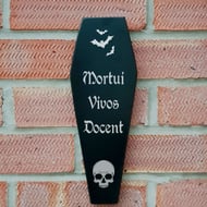 Coffin Plaque - Mortui Vivos Docent - Folksy